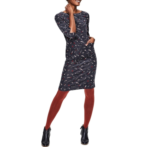 Boden | Dresses | Boden Shooting Stars Corduroy Blue Dress Size 8r ...